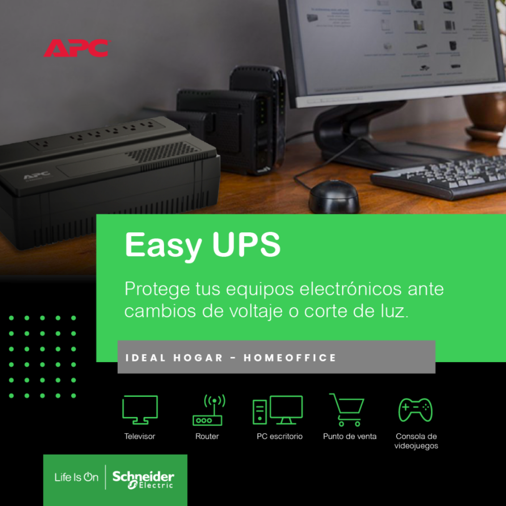 Unidad Easy-Ups BV BV800 de APC by Schneider Electric 800 VA, AVR, 120V ...