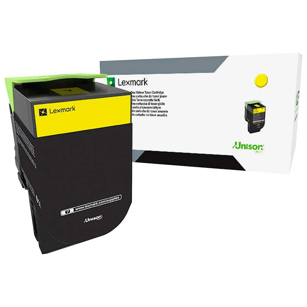 Tóner Láser Amarillo Lexmark 78C4XY0, Compatible: CS421dn/CS521dn ...