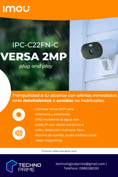 Descubre la Nueva Cámara IMOU Versa 2MP: Vigilancia Inteligente y ...